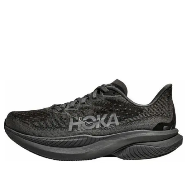 Hoka One One Mach 6 Athletic Sneakers - Black