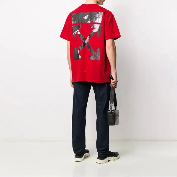 Off-White Painting Arrow Print Short Sleeve Tee