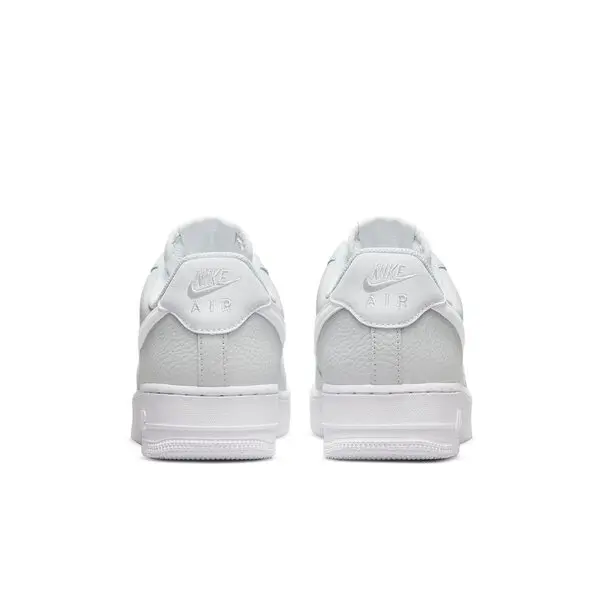 Nike Force 1 '07 Pebbled Low Top Sneakers - Grey/white