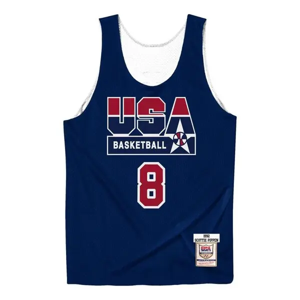 Mitchell & Ness X Nba Reversible Practice Team Usa 1992 Jerseys 'scottie Pippen 8 - Navy/white