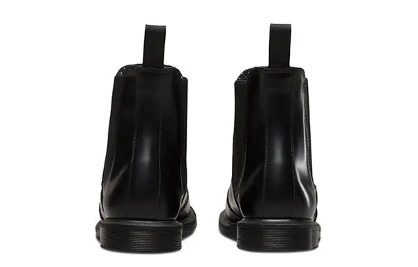 Dr. Martens Flora Smooth Leather Chelsea Boots - Black