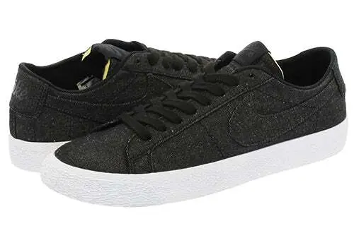 Nike Zoom Blazer Low Sb Canvas Deconstructed Sneakers - Black