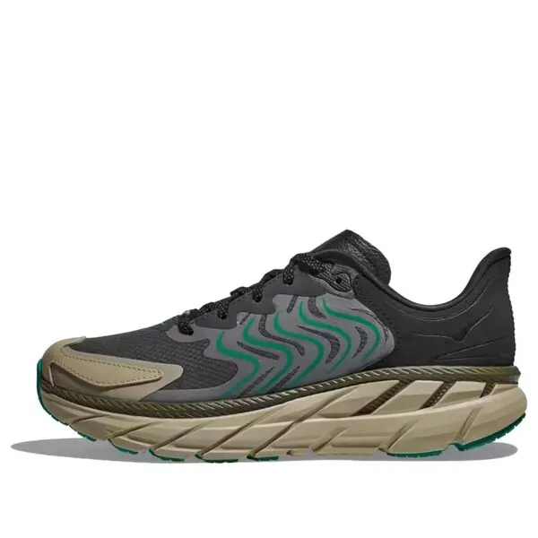 Hoka One One Clifton Ls 'stealth Tech' Sneakers - Brown/blue/grey
