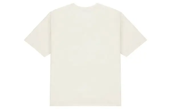 NEW BALANCE Logo Embroidered Pocket Knit Round Neck Short Sleeve Couple Style White - Tan