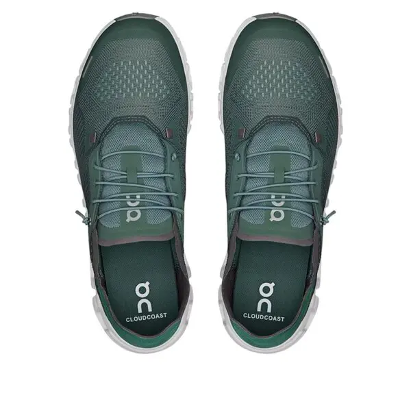 On Cloud 6 Coast Sneakers - Olive/white