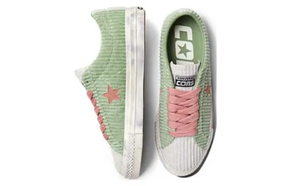 CONVERSE Low Top Corduroy Sneakers With Star Detailing