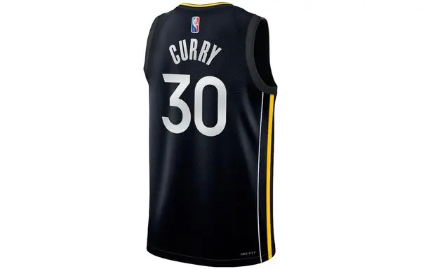 Nike X Nba Golden State Warriors Stephen Curry 30 Icon Edition Jersey - Black