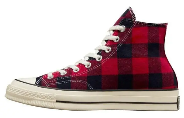 CONVERSE Beyond Retro X Chuck 70 High Upcycled Flannel Sneakers