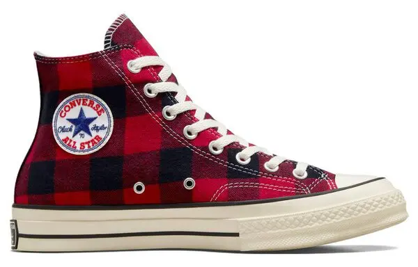 CONVERSE Beyond Retro X Chuck 70 High Upcycled Flannel Sneakers