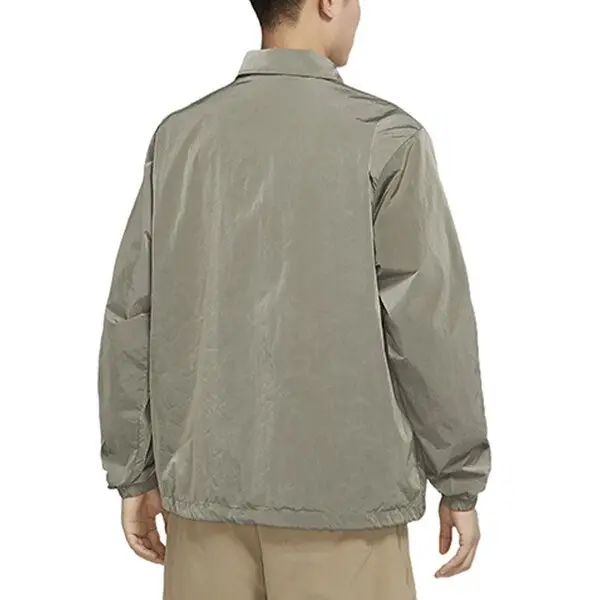 Nike Solid Color Buckle Lapel Jacket