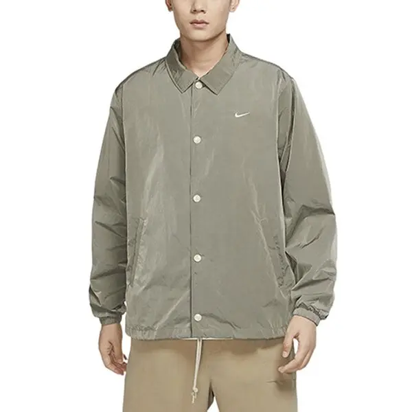 Nike Solid Color Buckle Lapel Jacket - Default Color