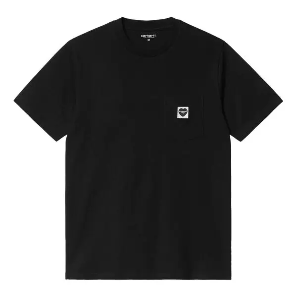 Carhartt Work In Progress Pocket Heart Short Sleeve T-shirt - Black
