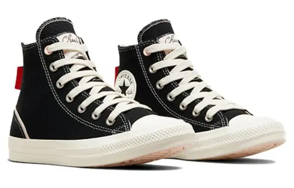 CONVERSE Chuck Taylor All Star High Top Sneakers - Black/red/egret