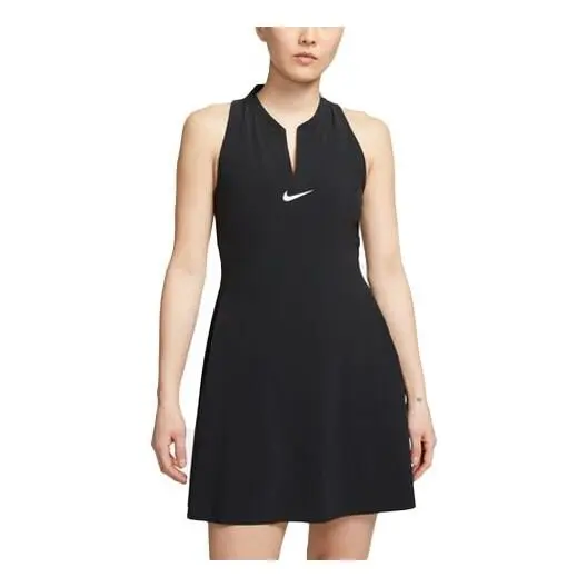 Nike Dri-fit Advantage Tennis Dress - Black