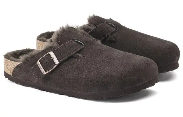 BIRKENSTOCK Boston Shearling Clogs - Brown