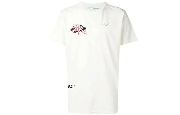 Off-White Short Sleeve Logo Normal Fit