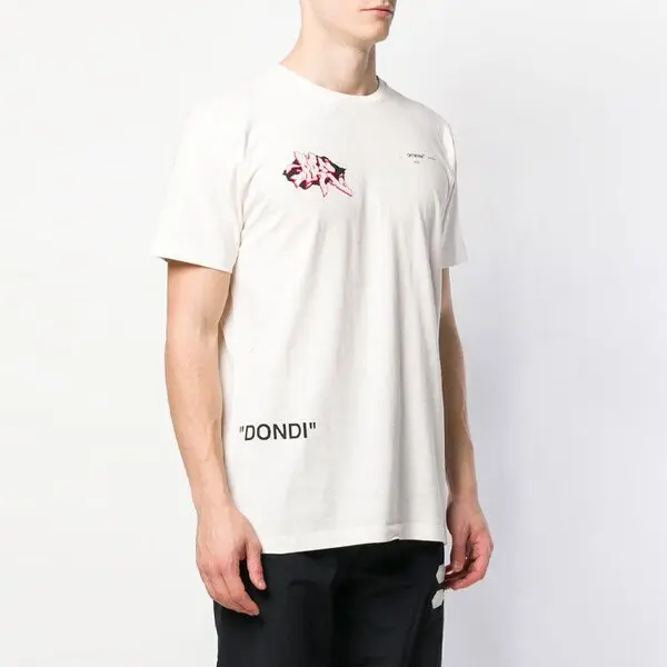 Off-White Short Sleeve Logo Normal Fit