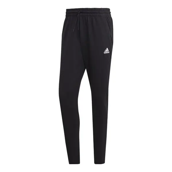 Adidas Essentials Single Tapered Open Hem Pants - Black