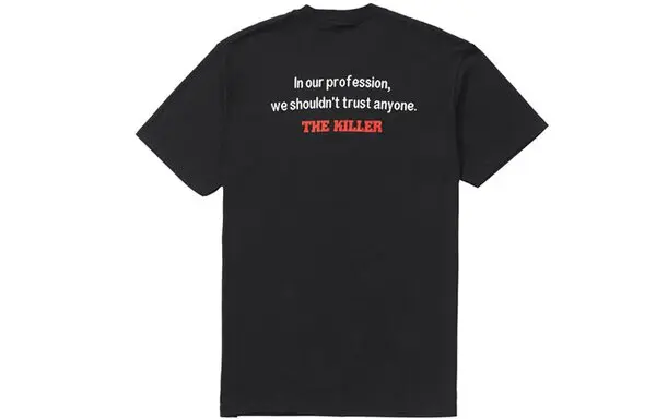 Supreme Ss22 The Killer Trust Tee Bloody Twins Chow Yun Fat Printing Short Sleeve - Black