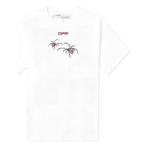 Off-White Spider And Arrow Print Short Sleeve T-shirt - White Red