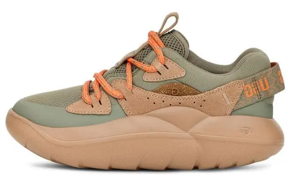 UGG La Alto Lace Outdoor Sneakers - Beige/tan/green