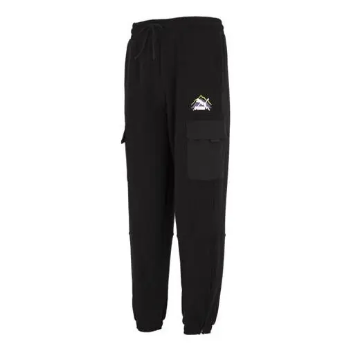 PUMA Camping Mountain Cargo Pants 'black - Black/white