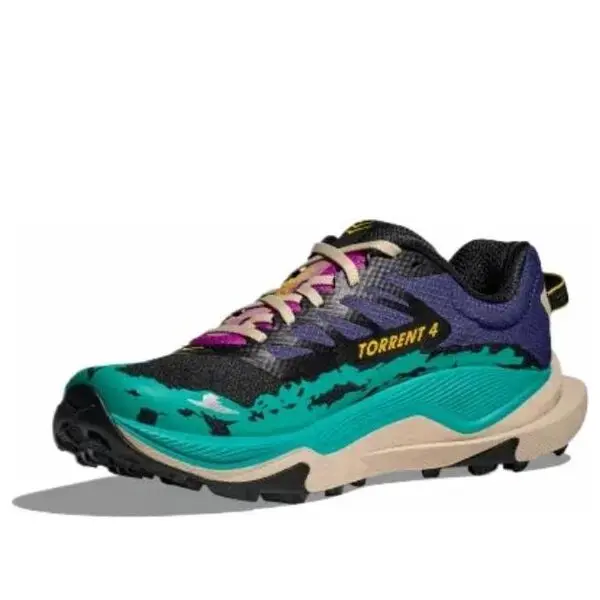 Hoka One One Torrent 4 Trail Running Sneakers - Mountain Iris/oatmeal