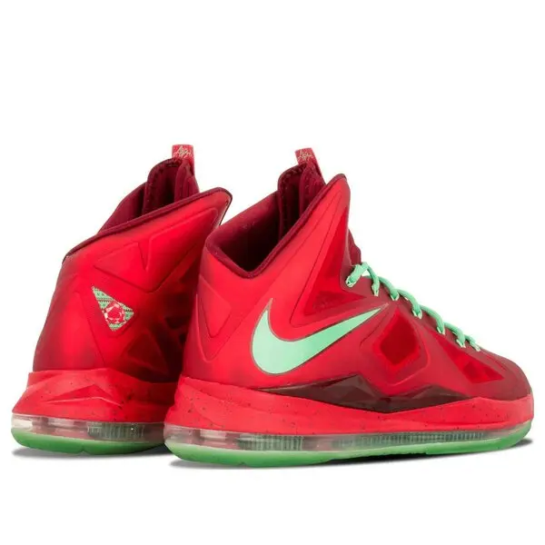 Nike Lebron "christmas" Athletic Sneakers - Red/green/red