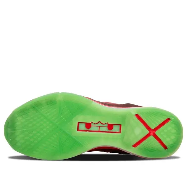 Nike Lebron "christmas" Athletic Sneakers - Red/green/red