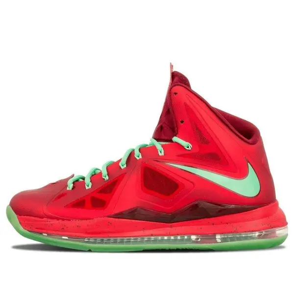 Nike Lebron "christmas" Athletic Sneakers - Red/green/red