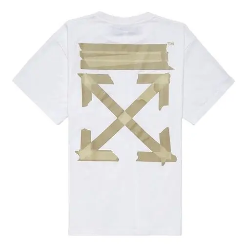 Off-White Diagonal Arrows Tape T-shirt - White