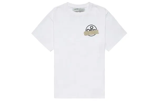 Off-White Diagonal Arrows Tape T-shirt - White