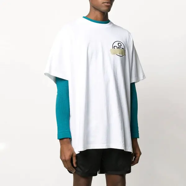 Off-White Diagonal Arrows Tape T-shirt
