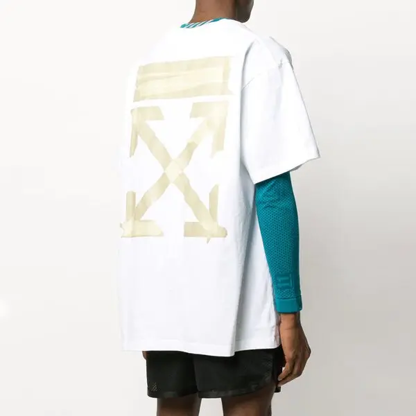 Off-White Diagonal Arrows Tape T-shirt