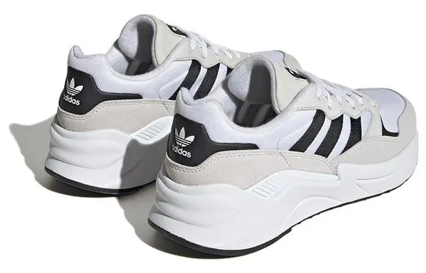 Adidas Originals Retropy Adisuper Low Top Sneakers - White/grey/black