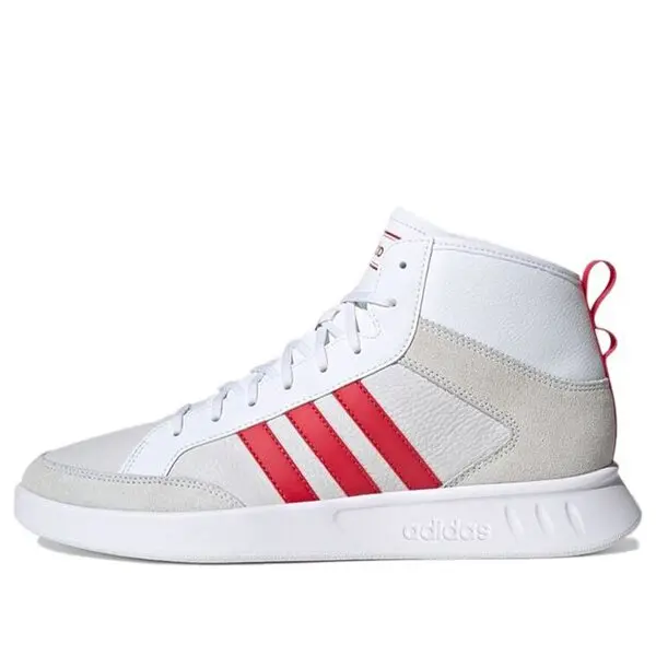 Adidas Court80s Mid Top Sneakers - White/red/gray