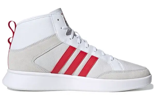 Adidas Court80s Mid Top Sneakers - White/red/gray