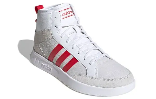 Adidas Court80s Mid Top Sneakers - White/red/gray