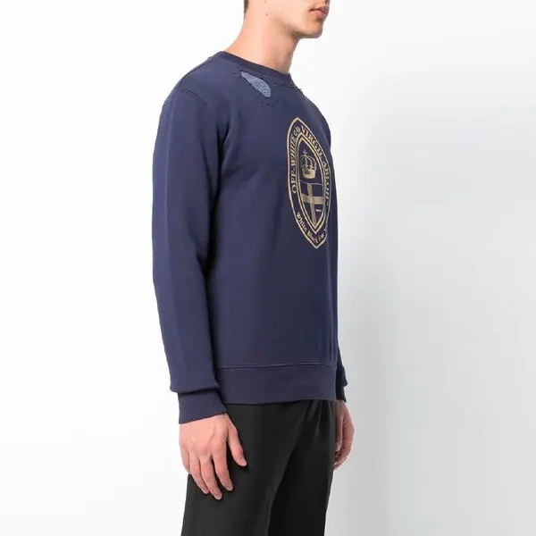 Off-White Distressed Logo Sweatshirt