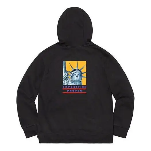 Supreme X The North Face Statue Of Liberty Hooded Sweatshirt - Black