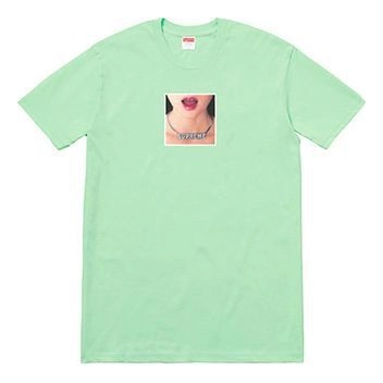 Supreme Ss18 Necklace Mint Tee - Peppermint Green