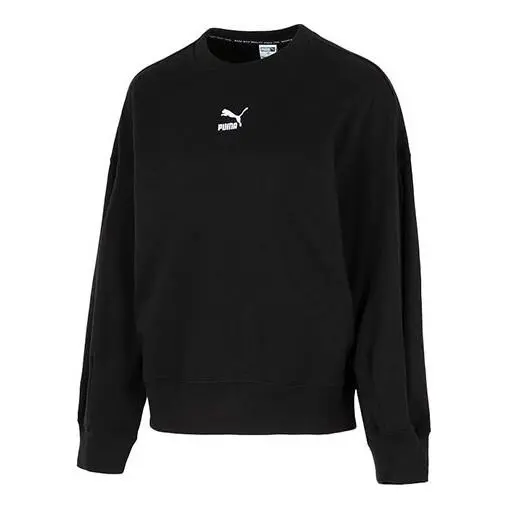 PUMA Better Classic Relaxed Crewneck Pullover - Black