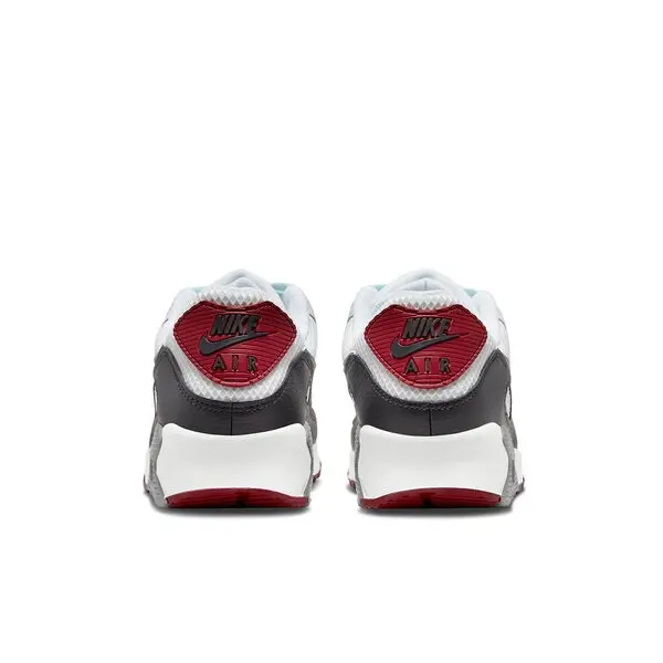 Nike Max 90 Low Top Lace Up Sneakers - White/red