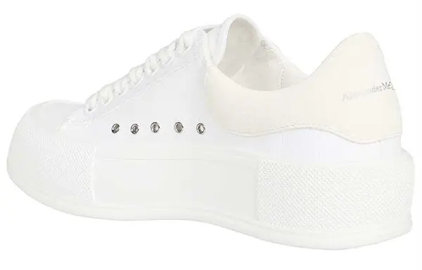 Alexander McQueen Deck Skate Plimsoll Shoes - White