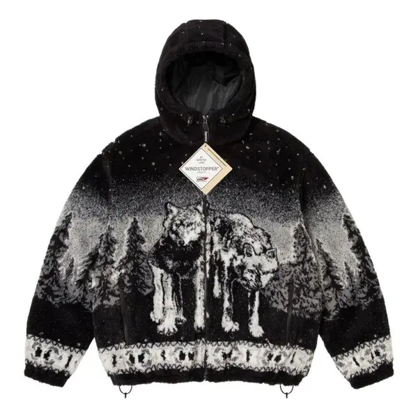Supreme Fw25 X B.b. Simon Reversible Hooded Fleece Jacket - Black