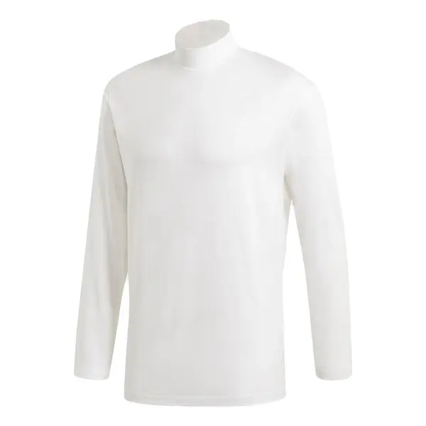 Adidas Y-3 Long Sleeve Stand Collar Top - White