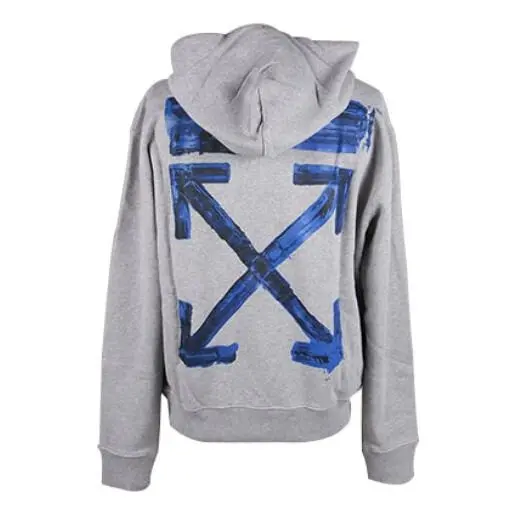 Off-White Acrylic Arrows Slim Hoodie - Grey