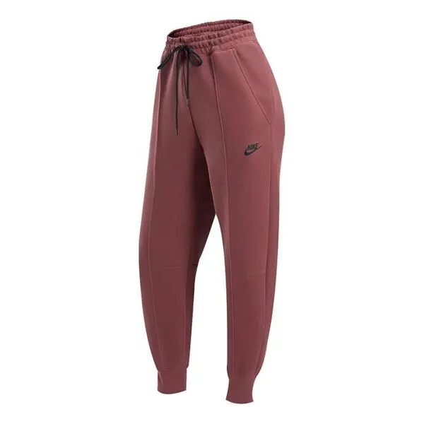 Nike Tech Fleece Mid-rise Joggers - Red Sepia/black