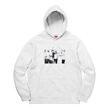 Supreme Ss19 Classic Ad Hooded Sweatshirt - Grey