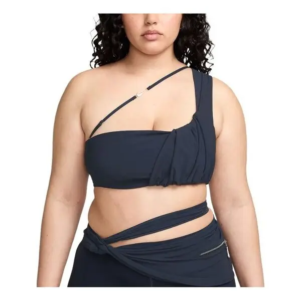 Nike X Jacquemus Asymmetrical Bra Top - Dark Blue
